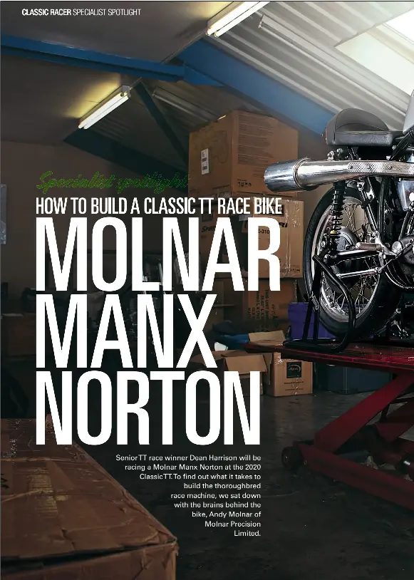 MOLNAR HOW TO BUILD A CLASSIC TT RACE BIKE MANX NORTON - PressReader