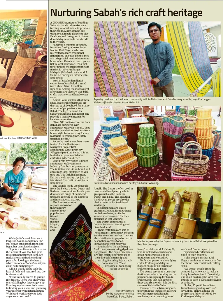 Nurturing Sabah’s rich craft heritage - PressReader