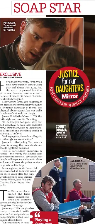 I’m glad to be going.. it means evil Tom’s in jail - PressReader