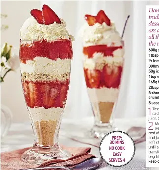 No-cook strawberry cheesecake sundaes - PressReader