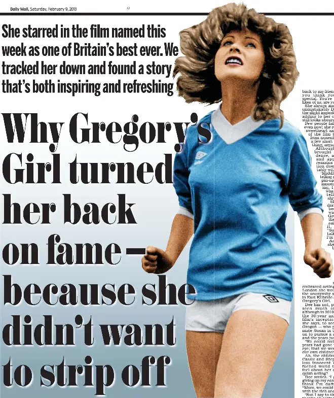 Why Gregory’s Girl turned her back on fame – because she didn’t want to strip off - PressReader