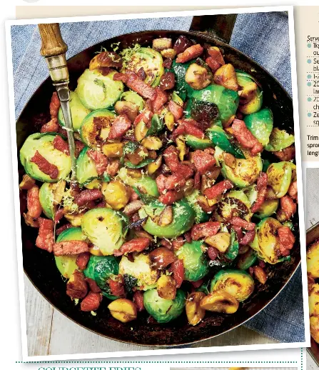 BRUSSELS SPROUTS WITH PANCETTA & CHESTNUTS - PressReader