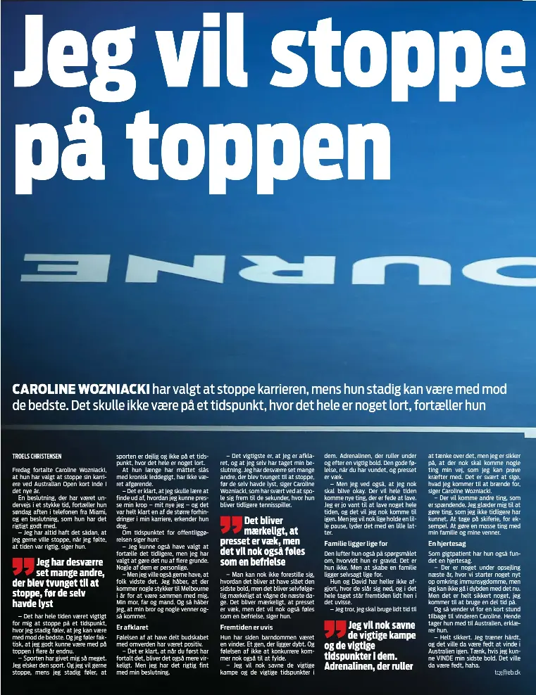 Jeg vil stoppe på toppen - PressReader