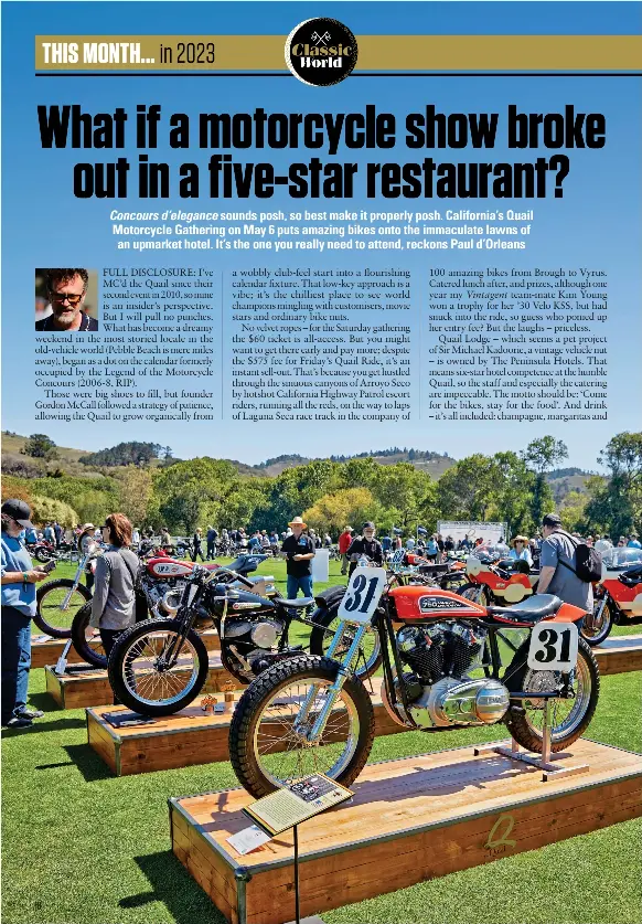 What if a motorcycle show broke out in a five-star restaurant? - PressReader