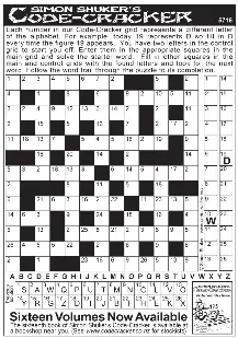 SIMON SHUKER'S CODE-CRACKER - PressReader