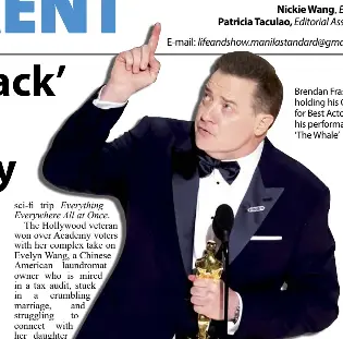 Brendan Fraser caps ‘comeback’ with best actor Oscar win, Michelle Yeoh makes history - PressReader