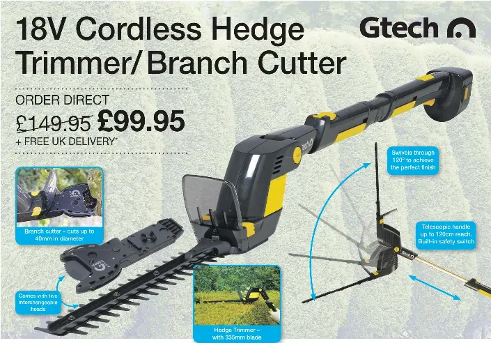 This innovative cordless multi-tool is powerful enough to trim hedges ...