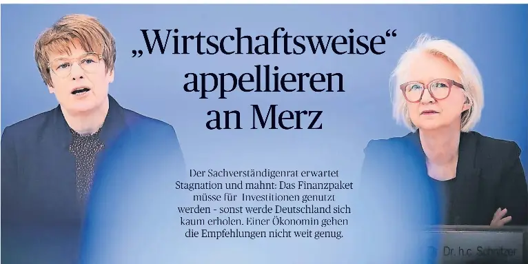 „Wirtschaft­sweise“appelliere­n an Merz - PressReader