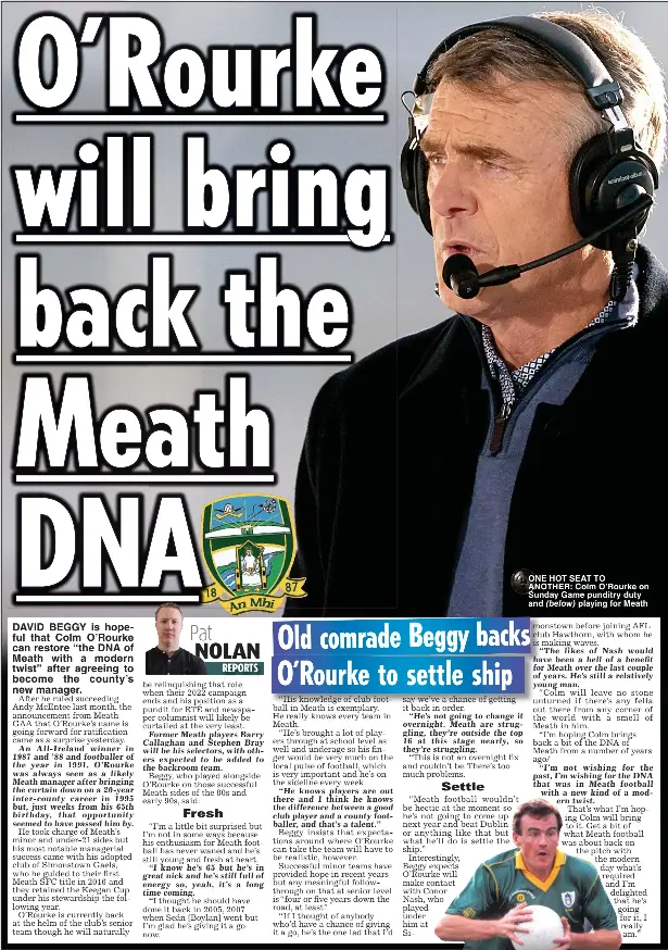 O’Rourke will bring back the Meath DNA - PressReader