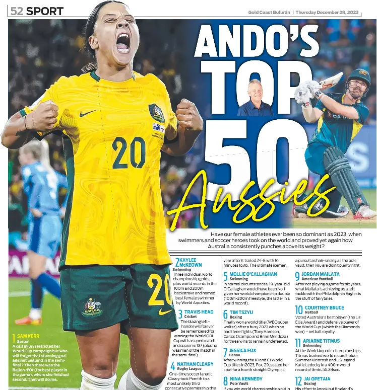 ANDO’S TOP 50 Aussies - PressReader