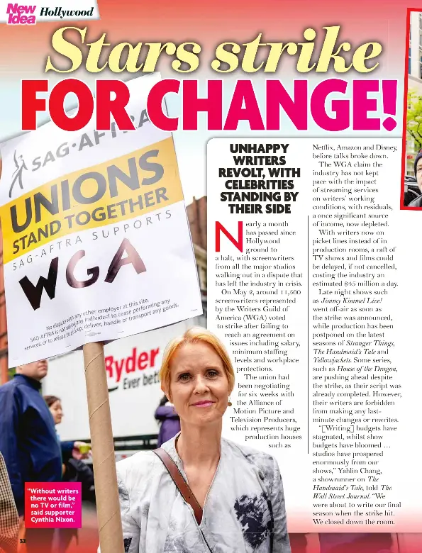 Stars strike FOR CHANGE! - PressReader
