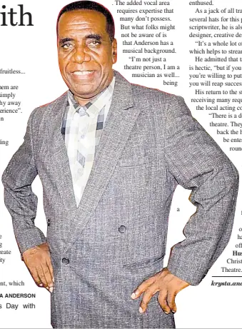 Balfour Anderson returns to theatre with ‘Jamaican Hustlers’ - PressReader