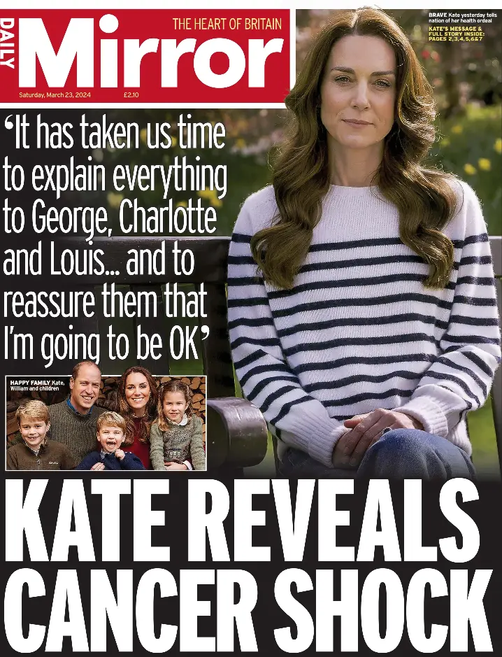 KATE REVEALS CANCER SHOCK - PressReader