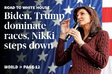 Biden, Trump dominate races, Nikki steps down - PressReader