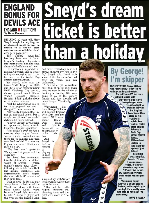 Sneyd’s dream ticket is better than a holiday - PressReader