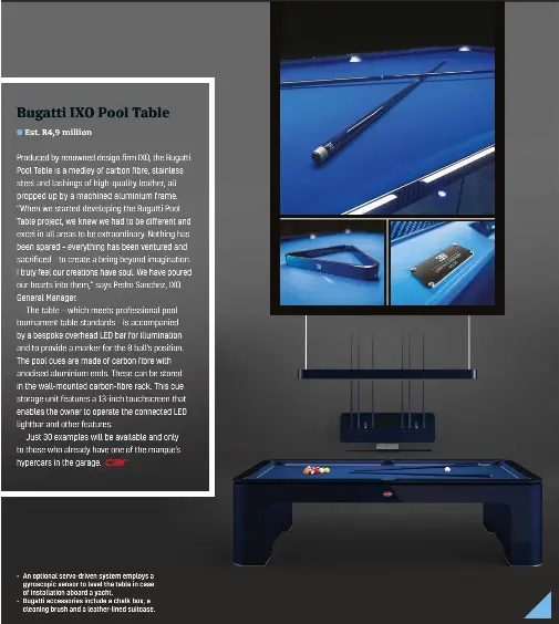 Bugatti IXO Pool Table - PressReader