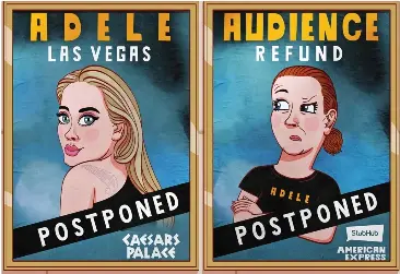 StubHub won’t refund £4,100 for Las Vegas gig Adele postponed - PressReader