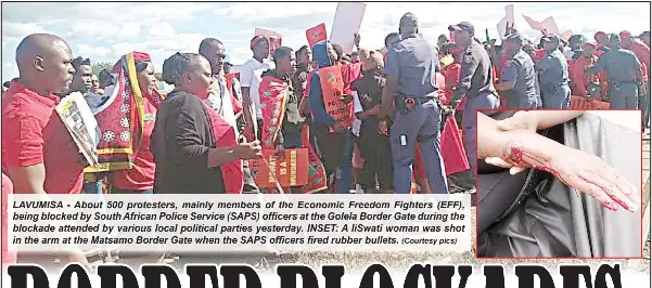 BORDER BLOCKADES: 3 SHOT - PressReader