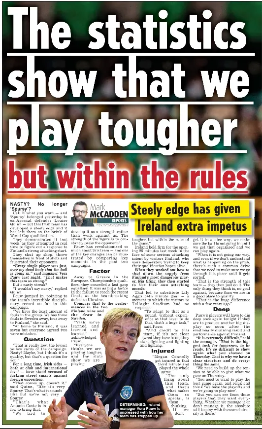 The statistics show that we play tougher but within the rules - PressReader