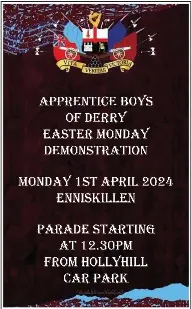 Thousands expected in Enniskille­n as ABOD parade to return after 11 ...