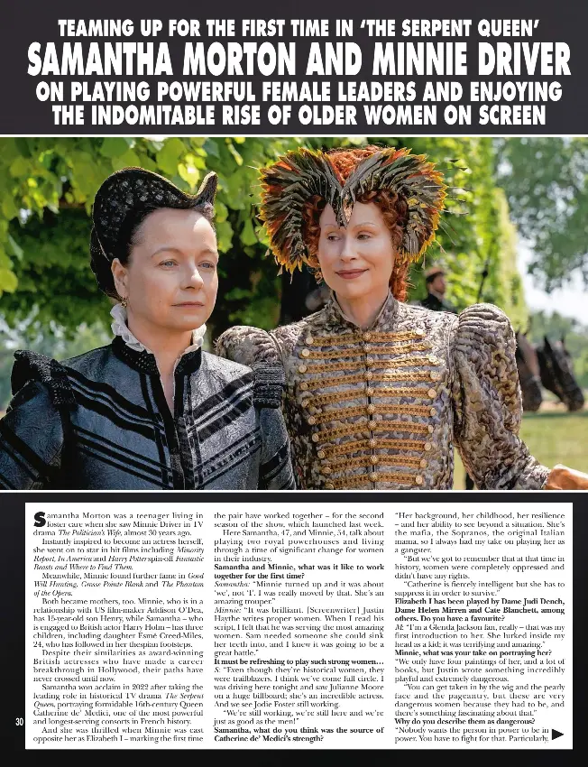 SAMANTHA MORTON AND MINNIE DRIVER - PressReader