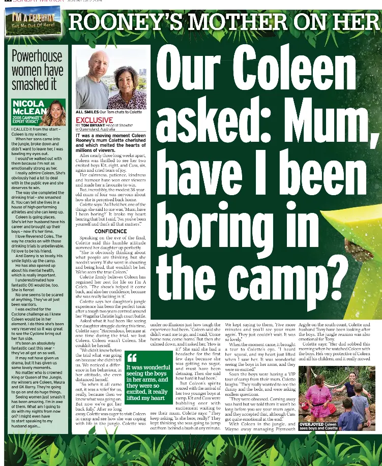 Our Coleen asked: Mum, have I been boring in the camp? - PressReader