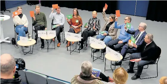 Klara skillnader i ekonomiska lösningar under valdebatt i Sjundeå ...