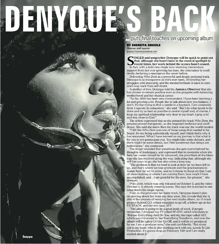 DENYQUE’S BACK - PressReader