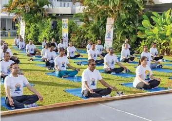 Fiji celebrates Internatio­nal Day of Yoga - PressReader