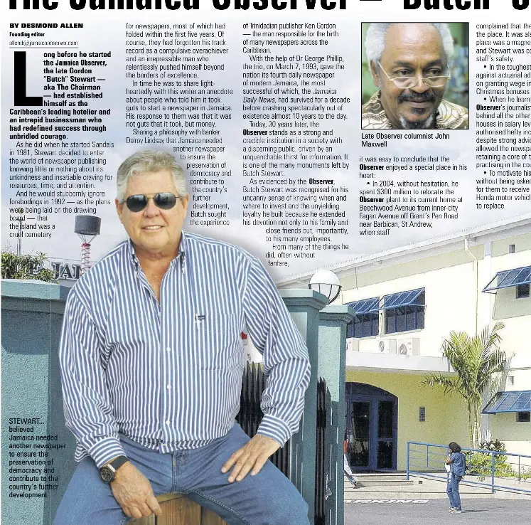 The Jamaica Observer – ‘Butch’ Stewart’s pride and joy lives on - PressReader