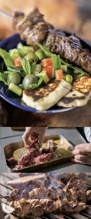 LAMB SOUVLAKI WITH HALLOUMI SALAD - PressReader
