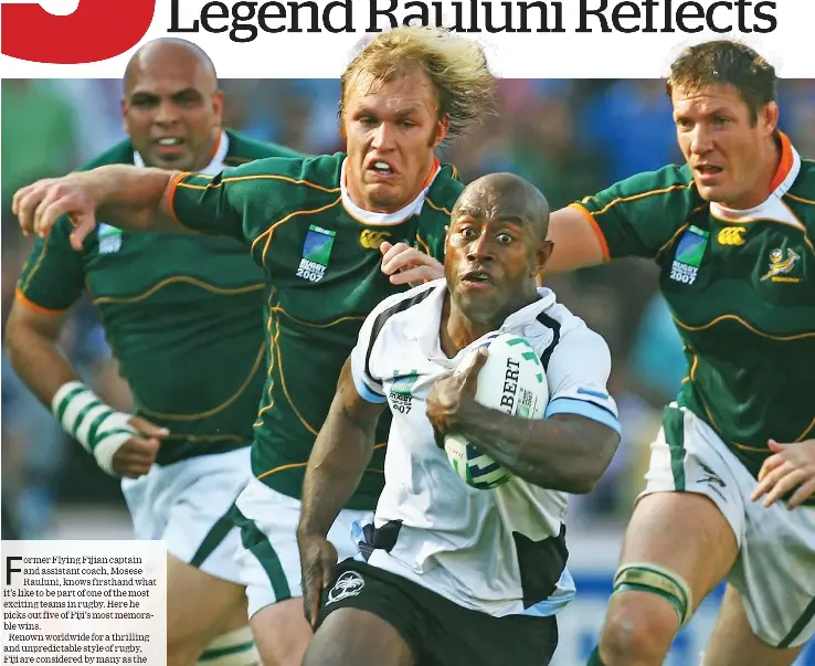 Of the Nation’s Greatest Rugby Wins: Fijian Rugby Legend Rauluni ...