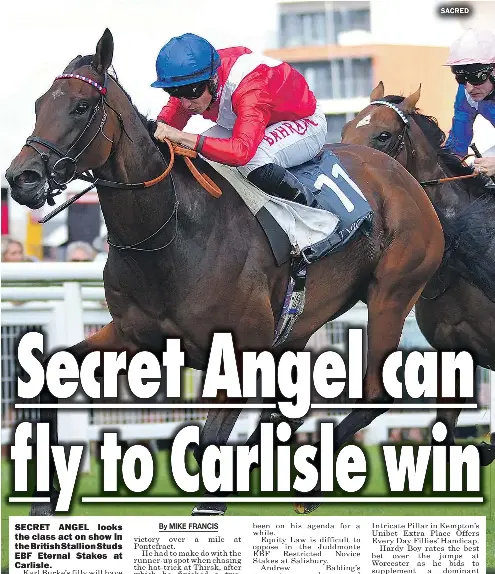 Secret Angel can y to Carlisle win - PressReader