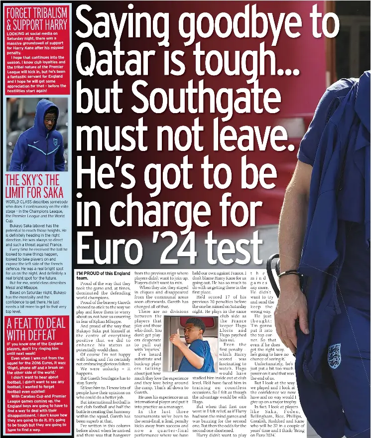 Saying goodbye to Qatar is tough... but Southgate must not leave. He’s got to be in charge for ...