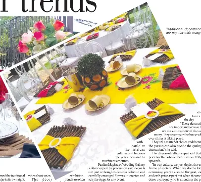 A look at lobola decor trends - PressReader