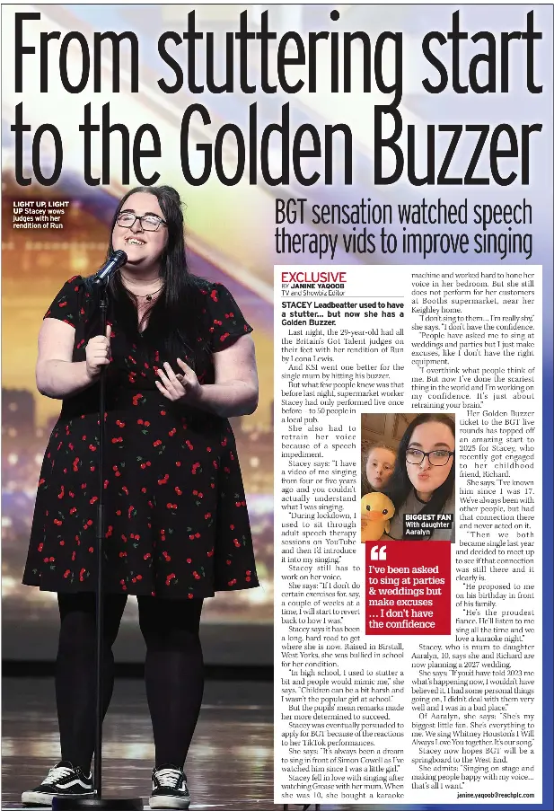 From stuttering start to the Golden Buzzer - PressReader