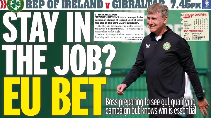 STAY IN THE JOB? EU Bet - PressReader