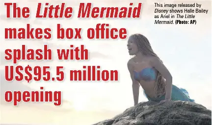 The Little Mermaid makes box office splash with US$95.5 million opening - PressReader