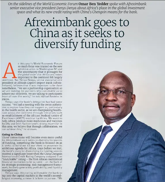 Afreximban­k goes to China as it seeks to diversify funding - PressReader