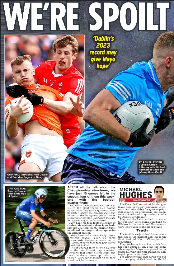 WE’RE SPOILT FOUR CHOICE - PressReader