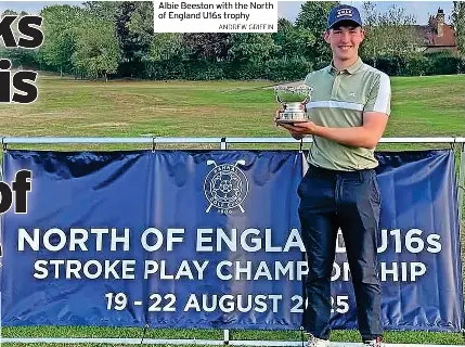 Beeston seeks to emulate his role models after North of England title ...