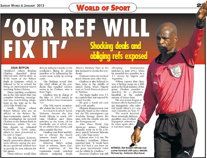 OUR REF WILL ‘ FIX IT ’ - PressReader
