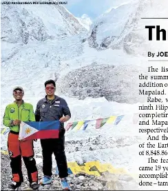 Three Filipino climbers reach Mt. Everest summit - PressReader