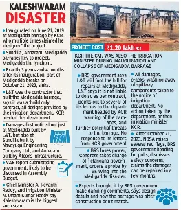 Medigadda fiasco: KCR ignored warnings - PressReader