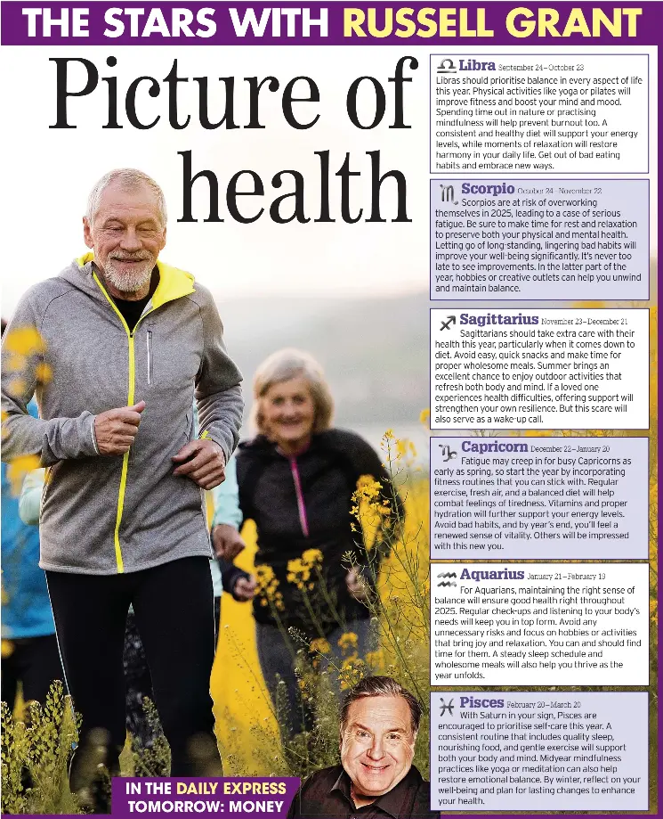 THE STARS WITH RUSSELL GRANT Picture of health - PressReader