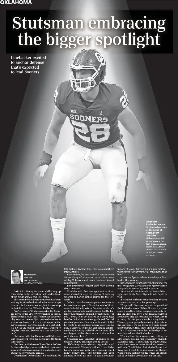 Stutsman embracing the bigger spotlight - PressReader