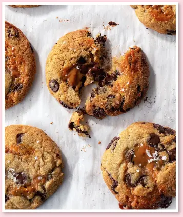 Salted chocolate chip & caramel cookies - PressReader