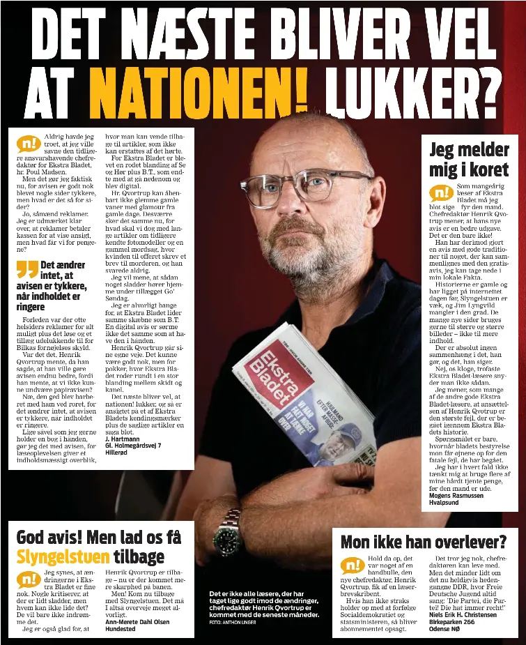 DET NAESTE BLIVER VEL AT NATIONEN! LUKKER? - PressReader