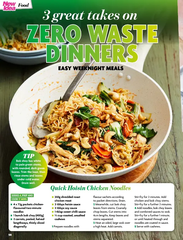 3 great takes on ZERO WASTE DINNERS - PressReader