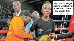 Kuse turns to boxing to fight drug addiction - PressReader